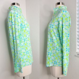 IBKUL | Tops | Ibkul Long Sleeve Mock Neck Moroccan Tile Lime Green ...